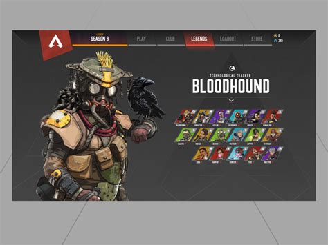 Dribbble Apex Legends Select Screen By Ibrahim Asiri