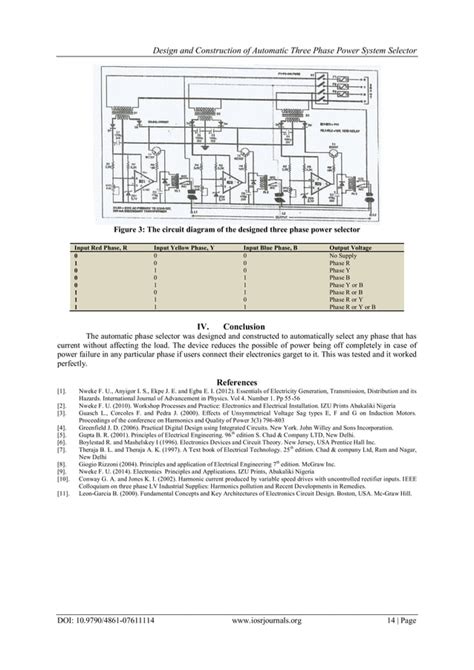 Design And Construction Of Automatic Three Phase Power System Selector