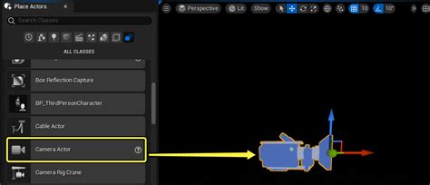 Using Cameras In Unreal Engine Unreal Engine Documentation Epic Developer Community