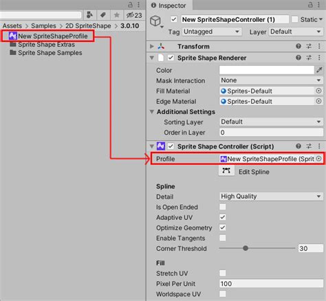 Working With Spriteshape Unity Learn