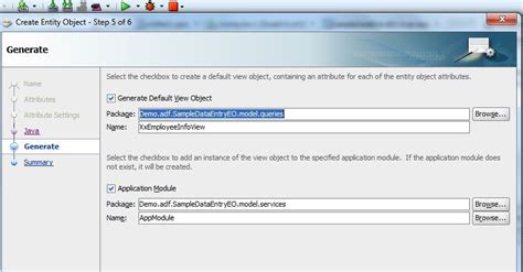 Creation Of Data Entry Page In Adf