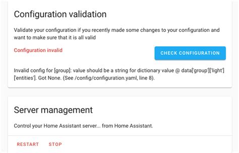 Unable To Find The Configuration Error Configuration Home Assistant
