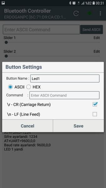 Arduino ile Bluetooth Modül Kullanımı Elektrolog