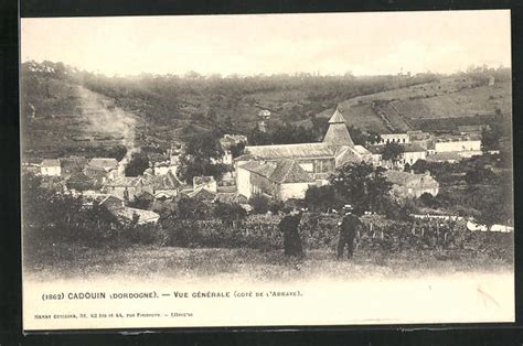 carte postale cadouin vue générale vue générale manuskript