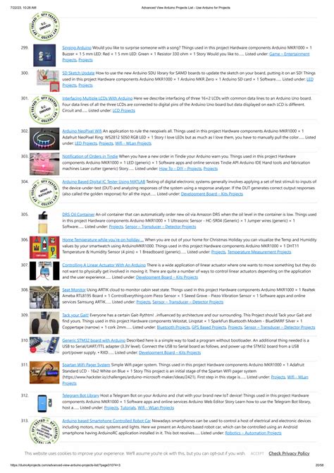 Advanced View Arduino Projects List Use Arduino For Projects 3 Pdf