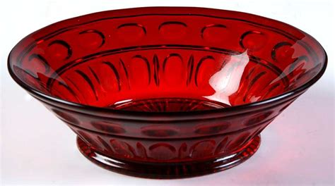 Old English Ruby 6 Nappy By Imperial Glass Ohio Replacements Ltd