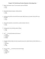 Section 1 CIS 110 Chapter 9 Test Review Practice Questions Docx Chapter 9 CIS Test Review