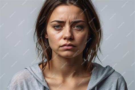 Premium Photo Young Woman With Intense Emotional Expression