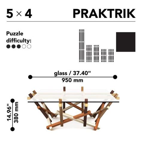 5x4 Square Coffee Table Puzzle Wooden Coffee Table Glass Etsy Журнальный столик Деревянные