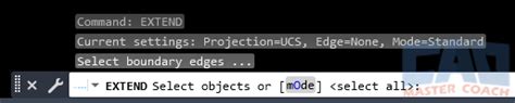 Autocad Extend Command