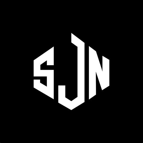 Sjn Letter Logo Design With Polygon Shape Sjn Polygon And Cube Shape