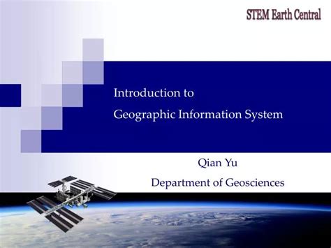 PPT Introduction To Geographic Information System PowerPoint Presentation ID