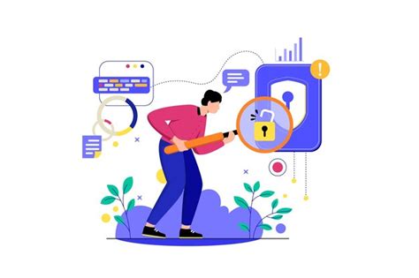 premium vector find system security errors