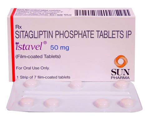 Sitagliptin Phosphate Istavel 50 Mg Tablet Packaging Size 1 7 At Rs 280 Stripe In Nagpur