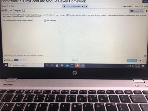 Solved Homework 7 1 Myeconlab Module Seven Homework 7 Of