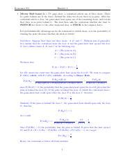 Econ 704 Handout 2 Solution Pdf Economics 704 Handout 2 1 Monty Hall Game In A TV Game Show A