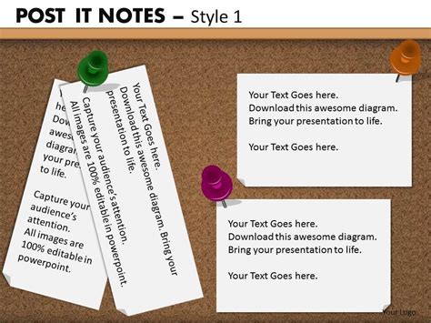 Post It Notes Style 1 Powerpoint Presentation Slides Db Ppt 4