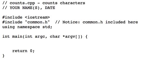 1 Complete Countscpp Using The Tools Provided In