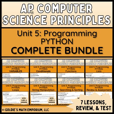 Ap® Computer Science Principles Goldies Math Emporium