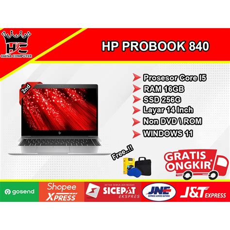 Jual Hp Probook 840 G6 Intel Core I5 Gen 8 Ram 16gb Ssd 256gb Win 11