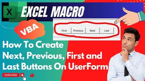 Userform Previous And Next Buttons Excel Vba Online Pc How To Use Vba