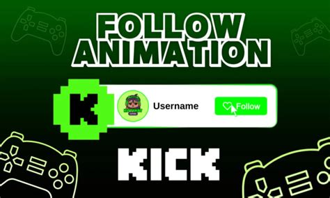 create animated follow button popup for kick by saadfateh fiverr