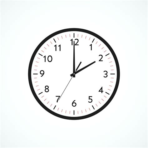Clock Vector Icon Clock Face Isolated On White Background 27453388