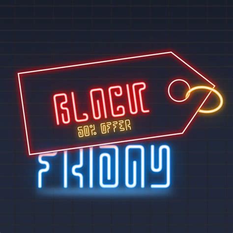 네온 금요일 검은 일러스트 Png 검은 금요일의 네온 사인 이미지 벡터 Psd 파일 Pngtree 네온사인 네온 검은 금요일
