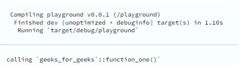 Rust Module Visibility Geeksforgeeks