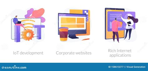 It Technologies Vector Concept Metaphors Stock Vector Illustration Of Popular Infographic