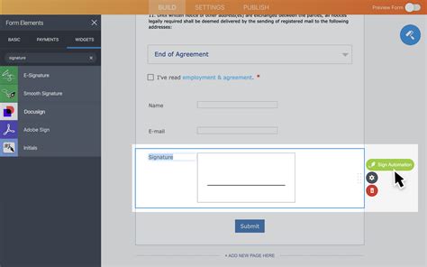 Signature Form Widgets Jotform