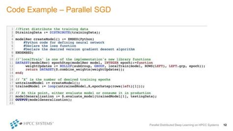 Parallel Distributed Deep Learning On Hpcc Systems Ppt