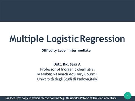 Multiple Logistic Regression Pptx Heart And Cardiovascular Diseases