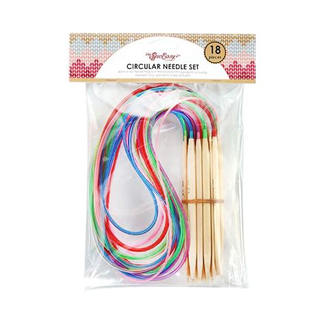 Sew Easy Assorted Circular Knitting Needles 80cm Birch Wholesale