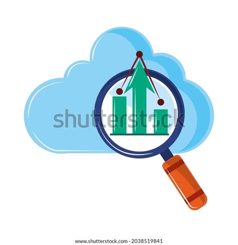 Diagram Magnifier Analysis Concept Stock Vector Royalty Free Shutterstock