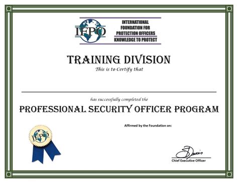 Isop And Psop Products International Foundation For Protection Officers