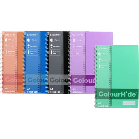 ColourHide My Trusty Notebook A4 240 Page Assorted BIG W