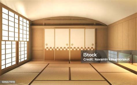 나무 바닥 일본 인테리어 디자인에 빈 방 나무3d 렌더링 다다미에 대한 스톡 사진 및 기타 이미지 다다미 0명 다다미방 Istock