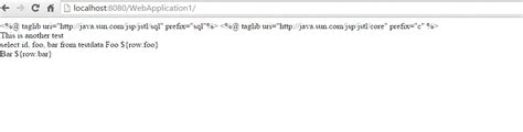Java Jstl Not Parsing In Netbeans 8 And Tomcat 8 Stack Overflow