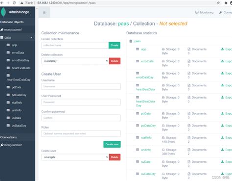 Mongo管理工具adminmongo Csdn博客