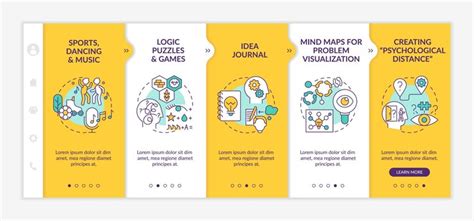 premium vector improving problem solving skills tips onboarding template