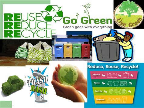 Respect Reduce Reuse Recycle Linda S Collage About Waste Reduction