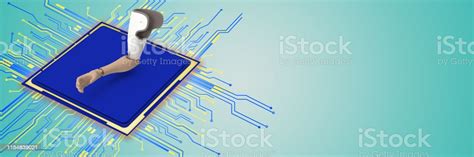 의료 건강 개념에서 첨단 기술을 사용 하 여 Cpu 및 컴퓨터 회로 배경이 있는 3d 인공 암 이미지 0명에 대한 스톡 사진 및 기타 이미지 Istock