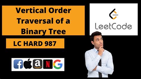 Vertical Order Traversal Of A Binary Tree Leetcode Hard 987 Youtube