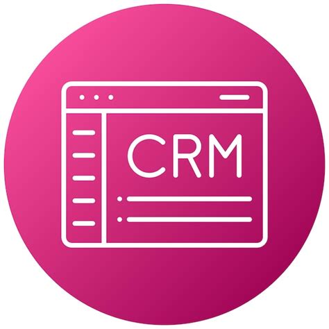 Premium Vector Crm Icon Style