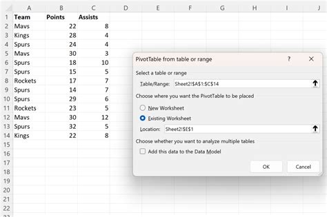 Excel How To Create Report As A Table