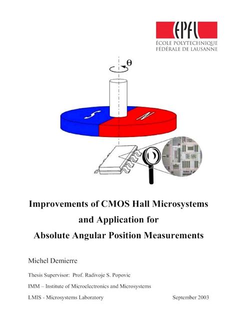 Pdf Improvements Of Cmos Hall Microsystems And 2 Cmos Hall