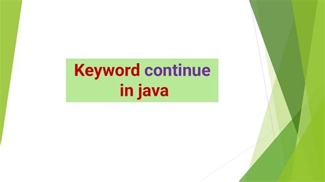 Keyword Continue In Java Coding Youtube Javaprogramminglanguage