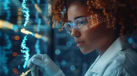 Scientist Analysis And Testing Bioscience And Molecule In The