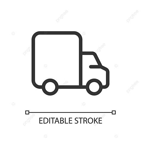 Lorry Pixel Perfect Linear Ui Icon Lorry Dark Simple Vector Lorry Dark Simple Png And Vector